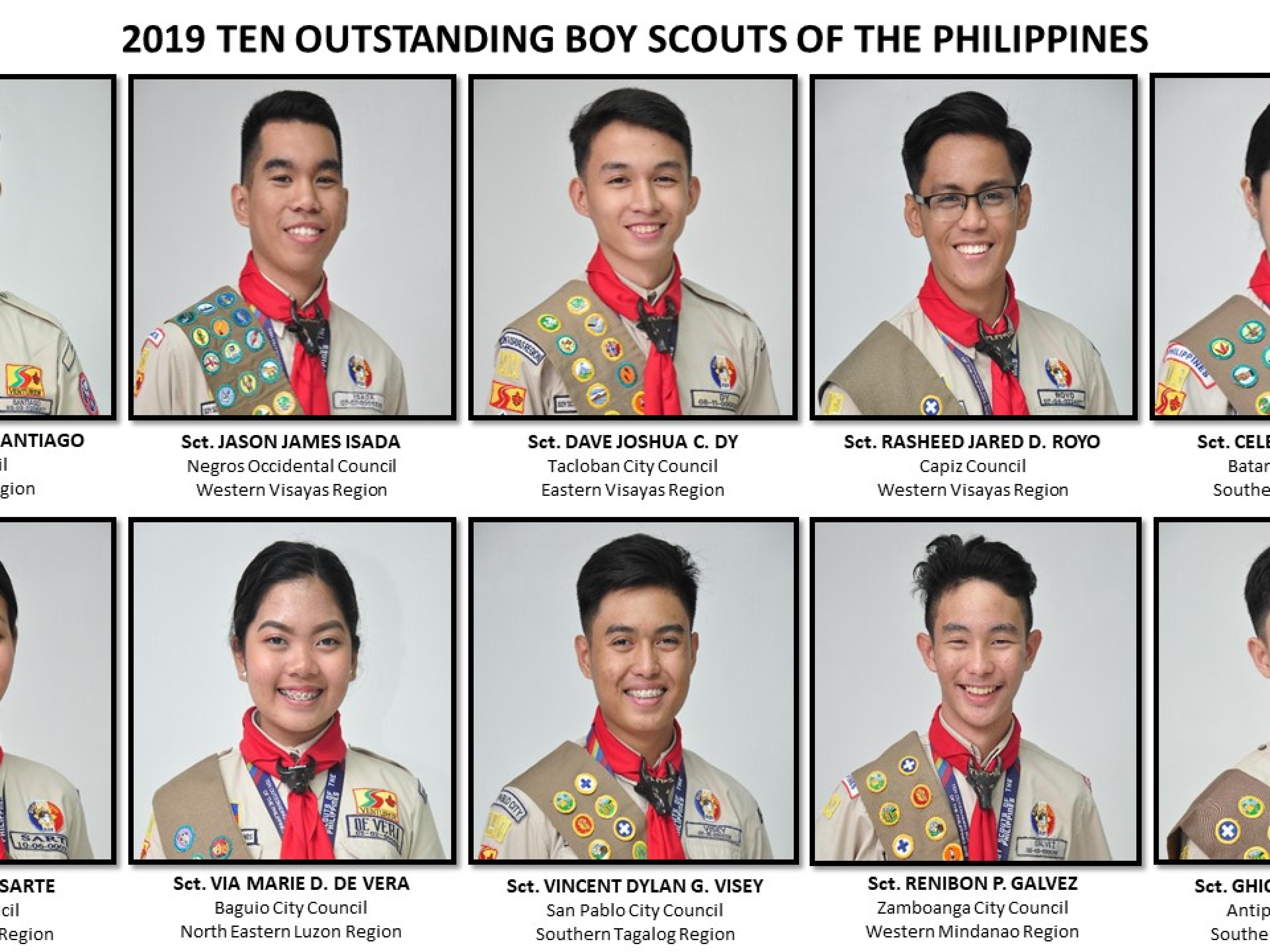 BSP names 10 Outstanding Scouts | WOSM