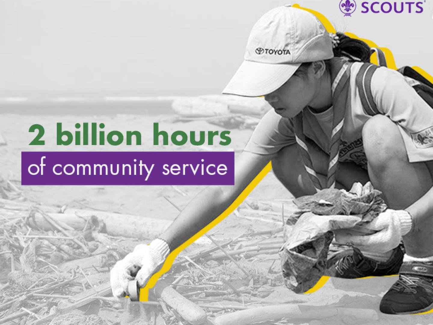 Scouts contribute 2 billion hours of community service towards peace ...