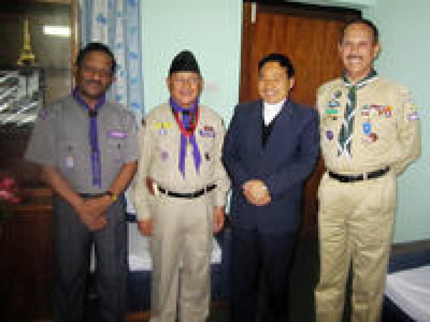 Chairman of the Nepal Scouts meets regional colleagues | WOSM