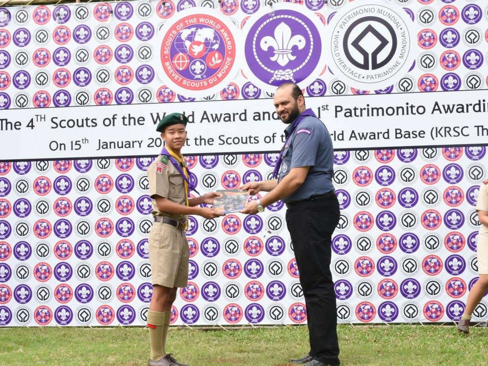 Thai Scouts pilot Patrimonito badge in Sukhothai | WOSM