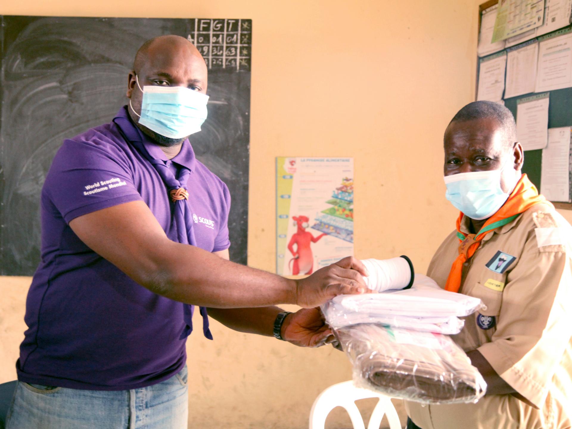 Ivorian Scouts Make Masks and Face Shields to Support COVID-19 Response ...